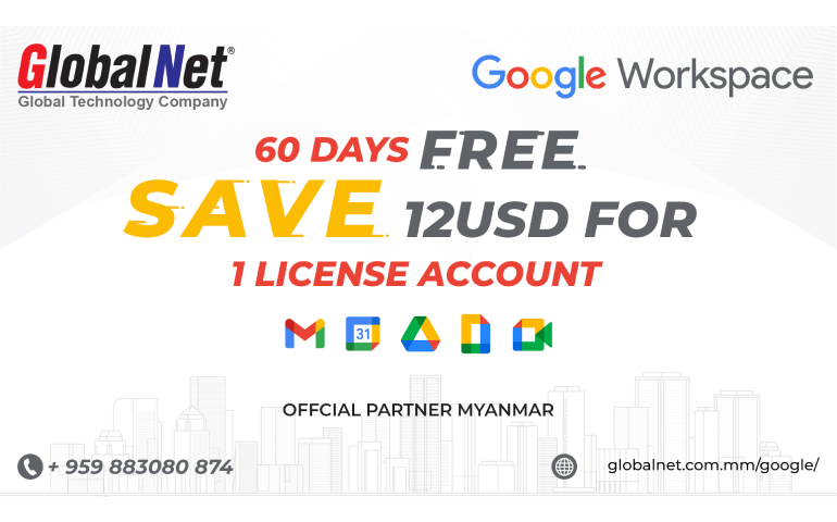 GlobalNet | Get FREE 60 Days for Google Workspace Business Mail - GlobalNet
